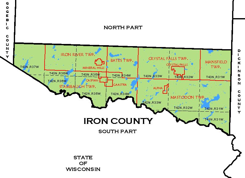 www.dnr.state.mi.us - /spatialdatalibrary/PDF_Maps/GLO_PLats/Iron/